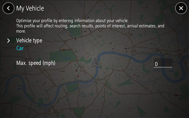 Setting your vehicle type – TomTom Support